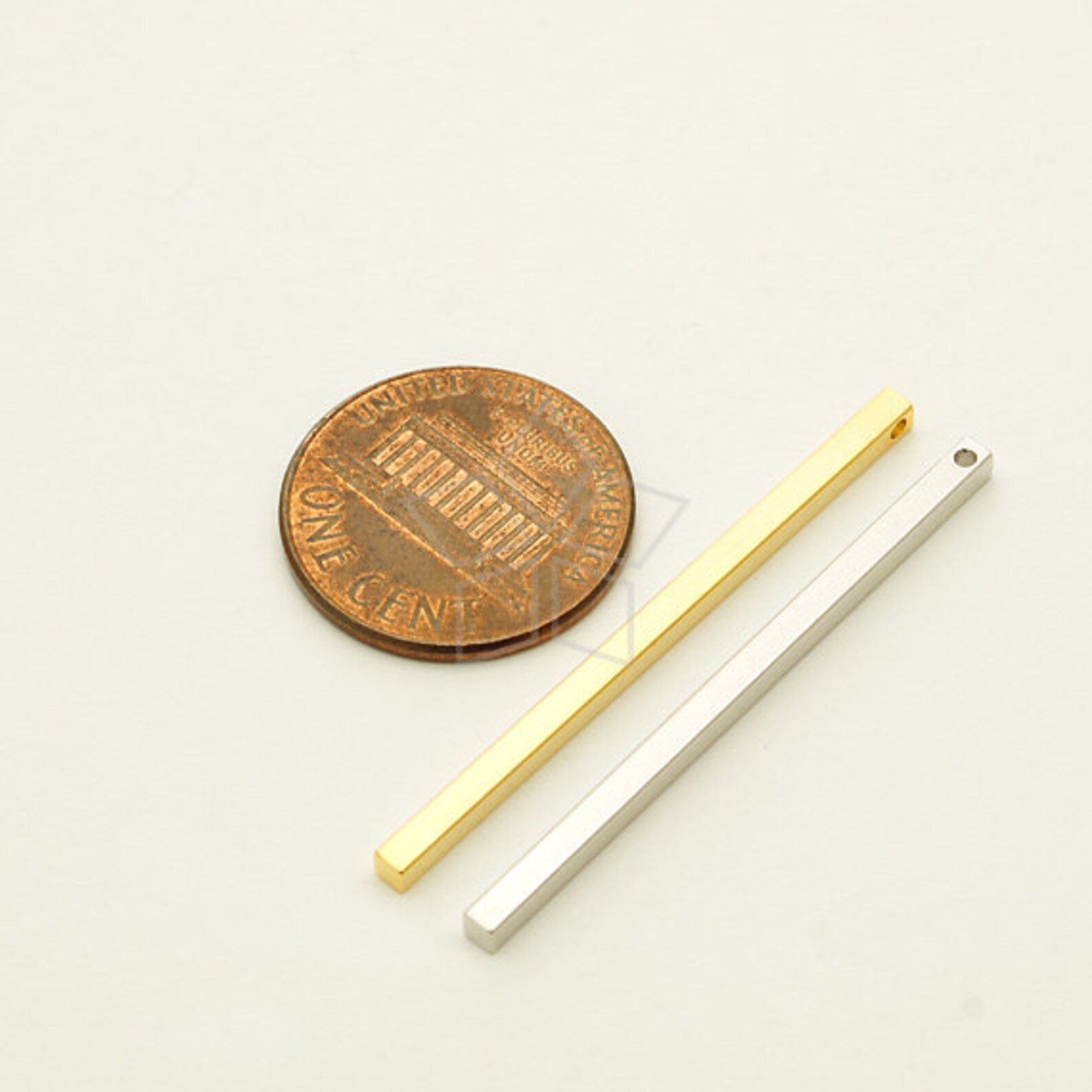 PD-1324-MS / 2 Pcs Four Sided Simple Bar Vertical Bar | Etsy