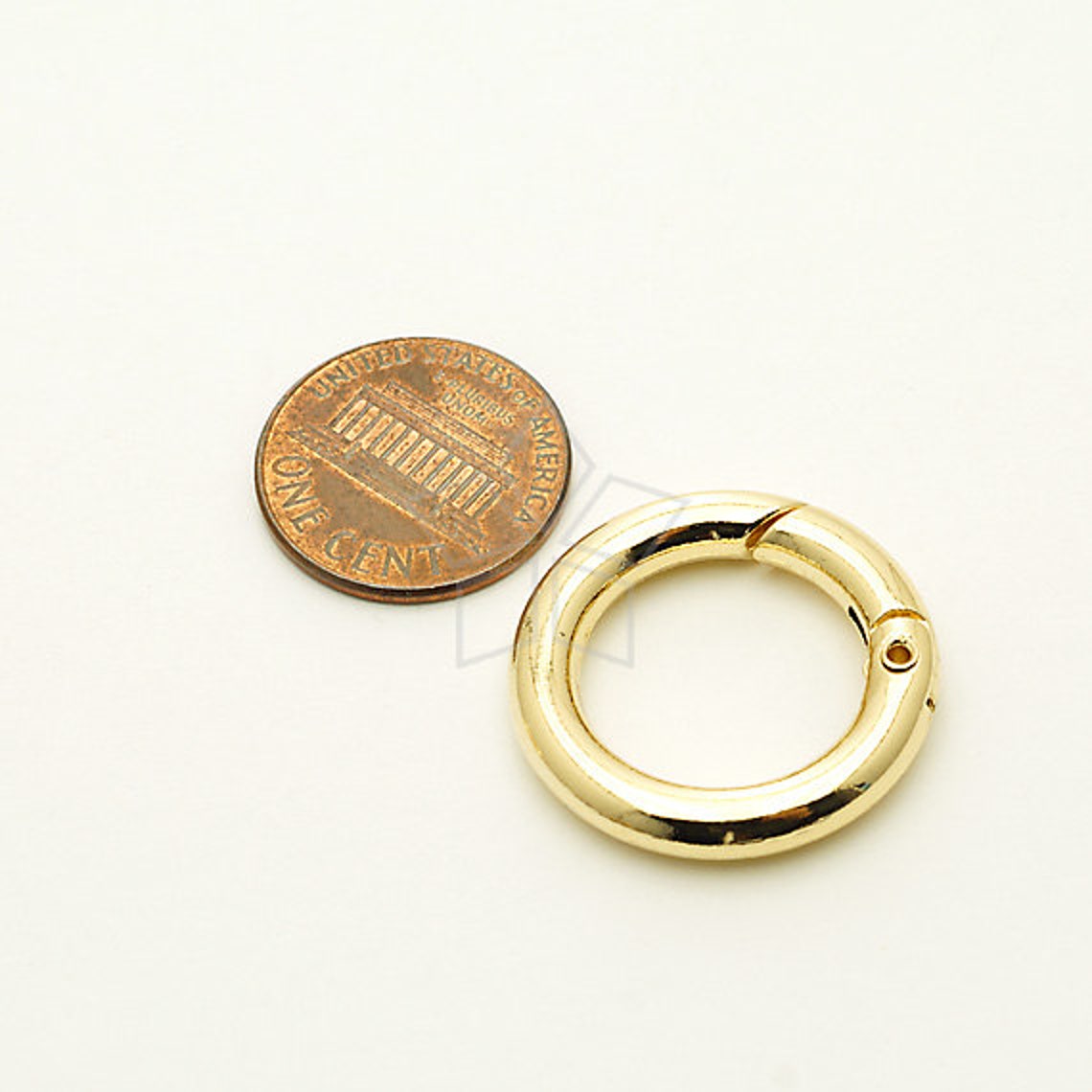 CS-002-GD / 2 Pcs Round Spring Gate Ring Spring Ring High - Etsy