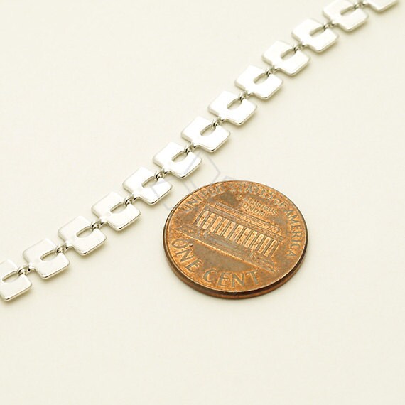 CH-122-OR / 1 Meter Square Links Chain Rectangle Chain | Etsy