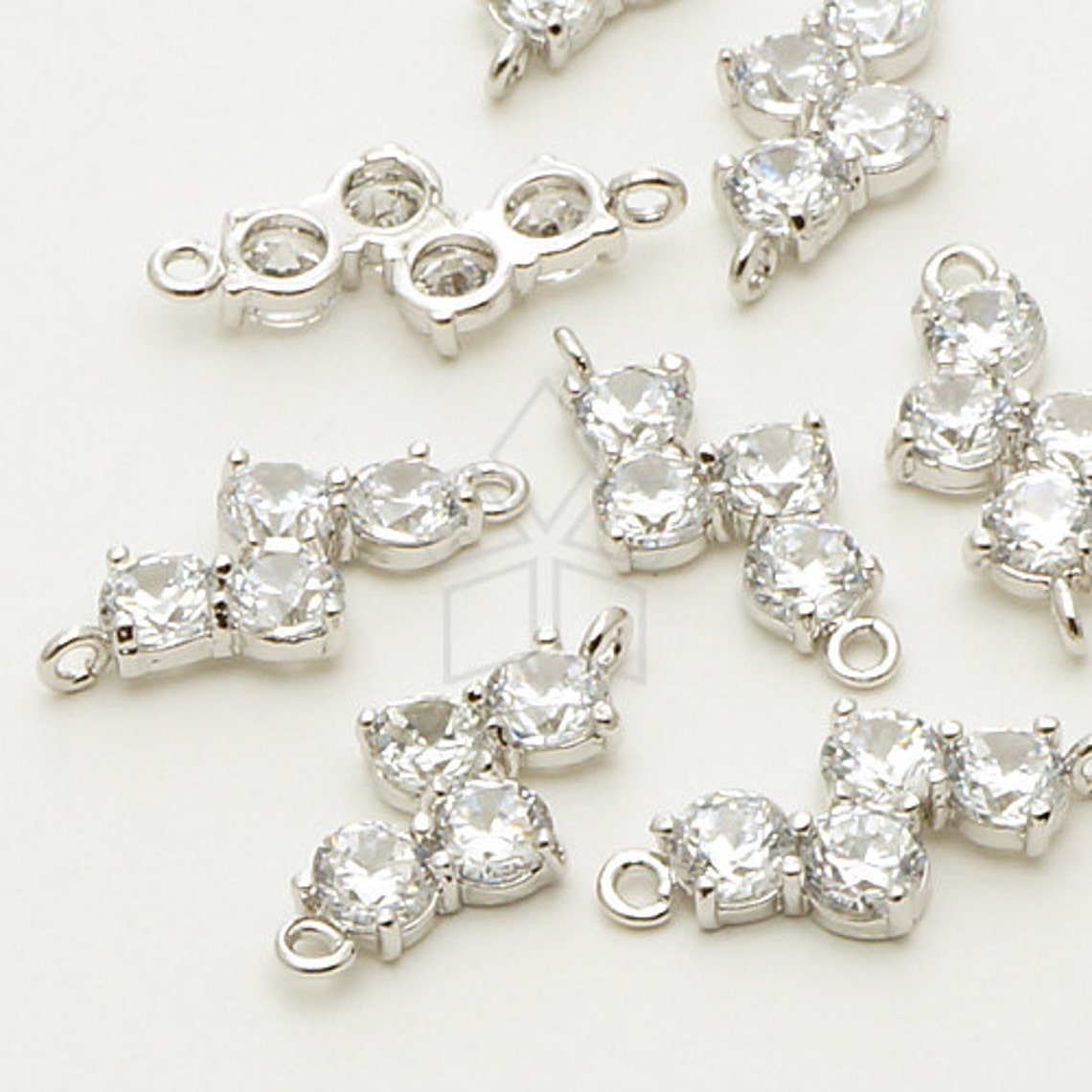 AC-518-OR / 2 Pcs Constellation CZ Connector Clear Cubic - Etsy