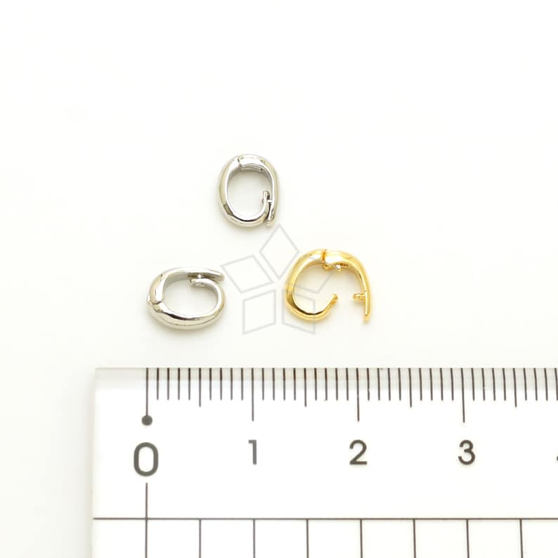 PS-104-OP / 2 Pcs - Openable Bead Hanger, Egg Shaped Oval Bail, Ring ...