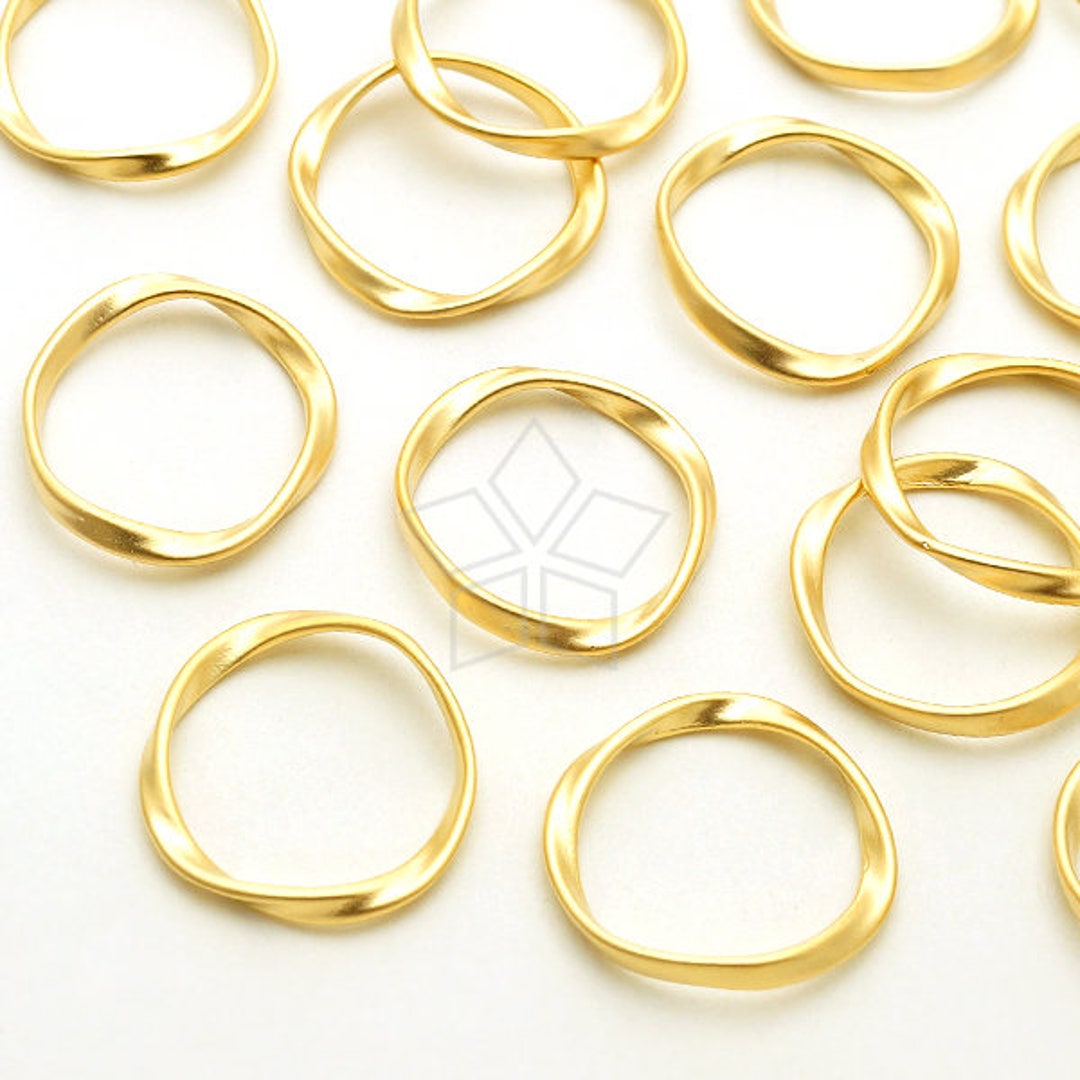 AC-058-MG / 2 Pcs - Mobius Strip Ring Pendant, Infinity Pendant, Love Knot Pendant, Matte Gold ...