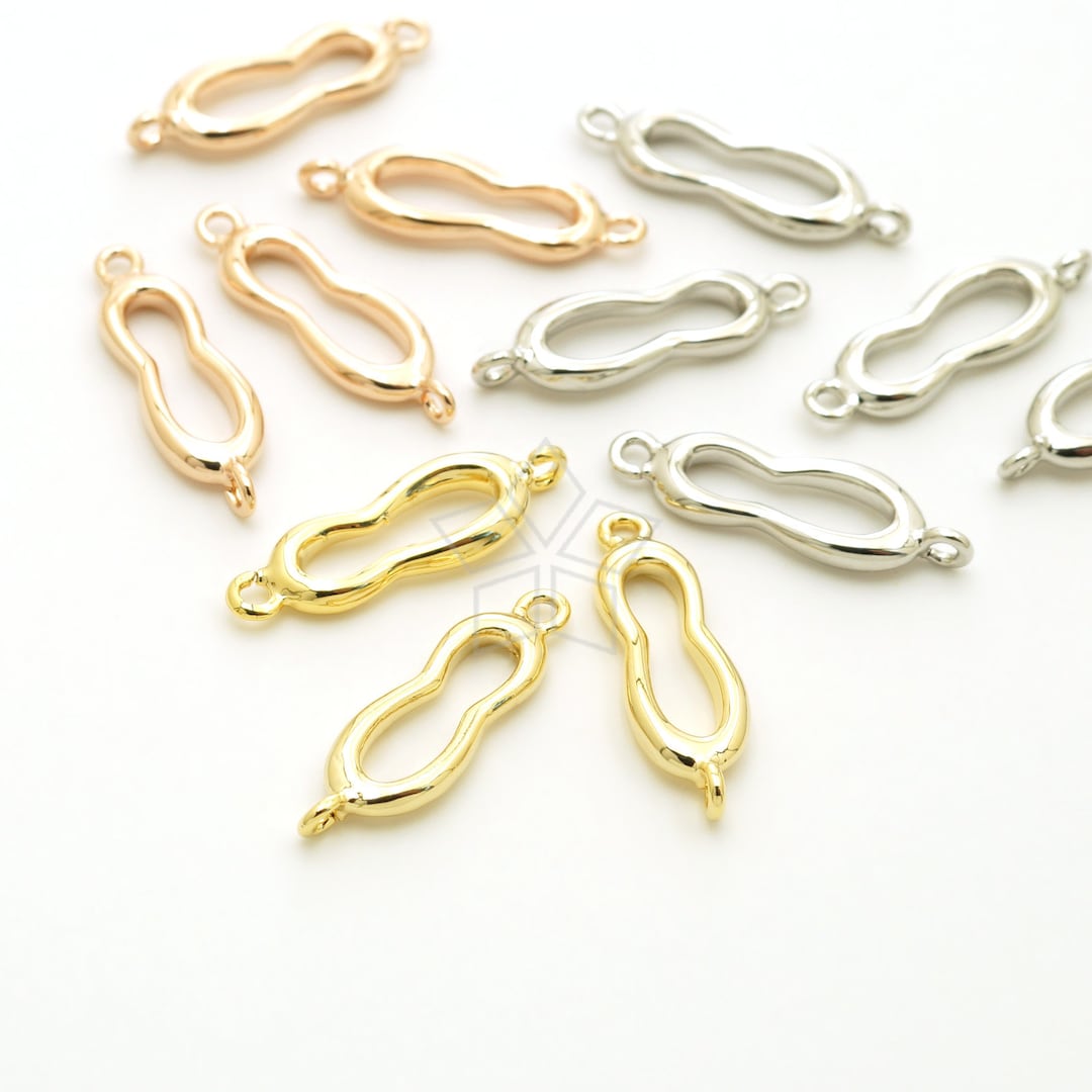AC-716-OP / 2 Pcs - Peanut Shaped Connector, Two Loops Open Open ...