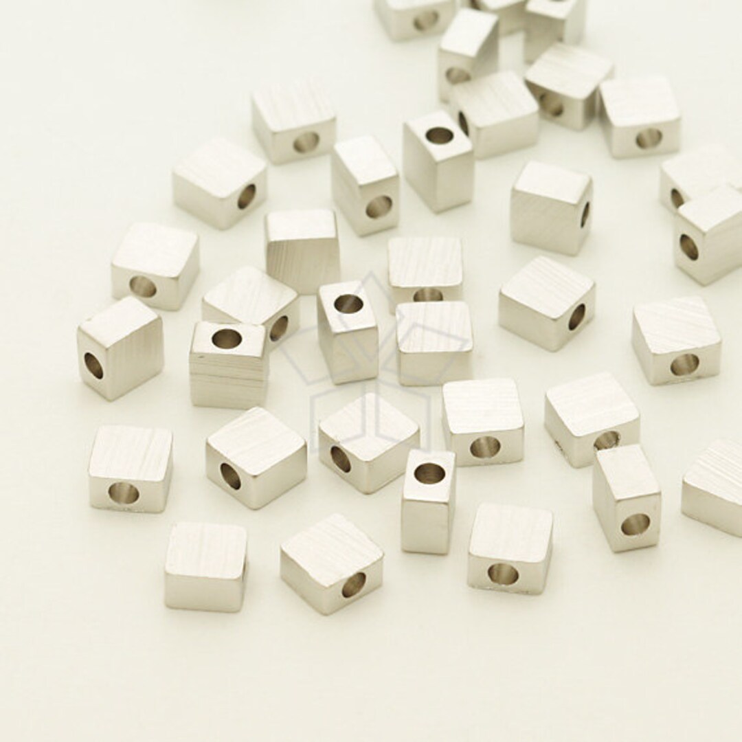 ME-247-MS / 4 Pcs Solid Square Block Beads Geometric - Etsy