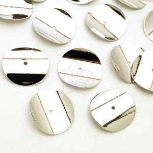 ME-274-OR / 4 Pcs - Thin Bending Disc Spacer, Center Hole Potato Chip ...