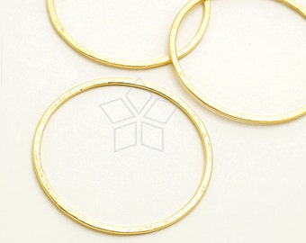 20mm Circle Pendant . Round Pendant . Ring Pendant . 16K Polished Gold ...