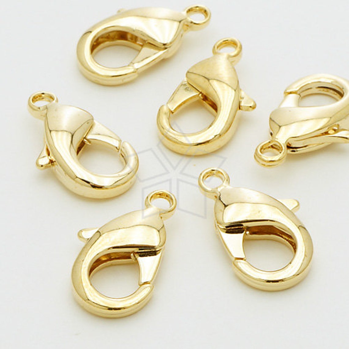 CS-046-GD / 10 Pcs Solid Brass Lobster Clasp l-size - Etsy