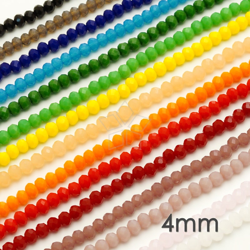 4mm Rondelle Beads - Etsy