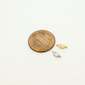 AC-562-OR / 6 Pcs - Type-b Rectangular CZ Connector, Double Bail ...