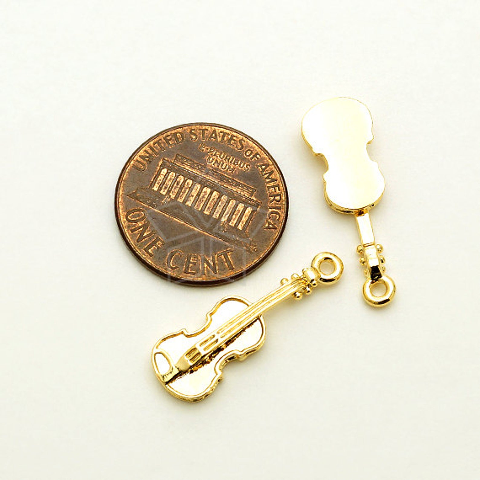 PD-1655-GD / 2 Pcs Violin Charm Violin Pendant Miniature - Etsy