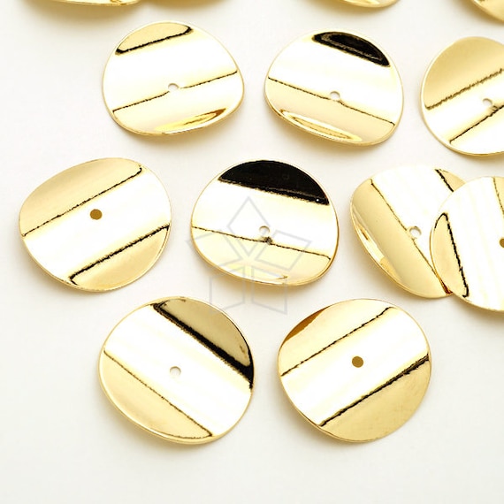 ME-275-GD / 4 Pcs Thin Bending Disc Spacer Center Hole | Etsy