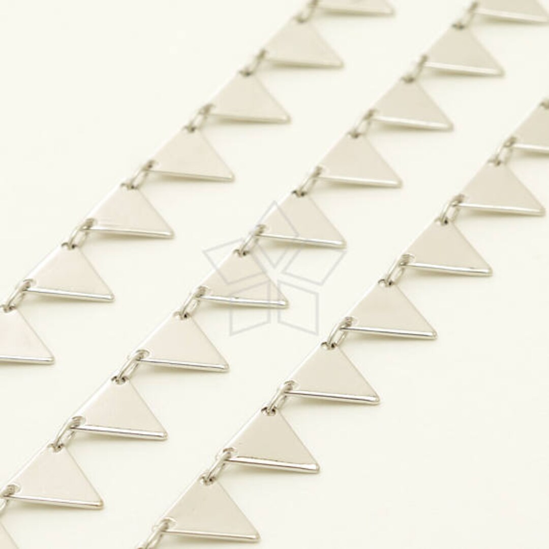CH-158-OR / 1 Meter - Triangle Charm Chain, Triangle Garland Chain ...