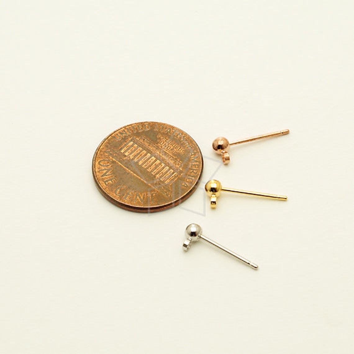 EA-210-GD / 20 Pcs 3mm Ball Earring Posts Ball Ear Post | Etsy