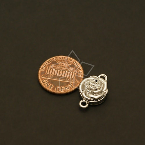CS-039-OR / 2 Pcs Rose Flower Magnetic Clasp Beading Clasp - Etsy