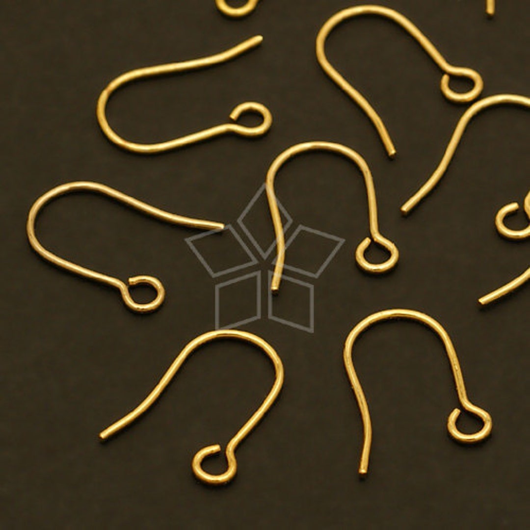 EA-X02-GD / 100 Pcs - Basic Small Earring Hooks, Small Ear Wires ...