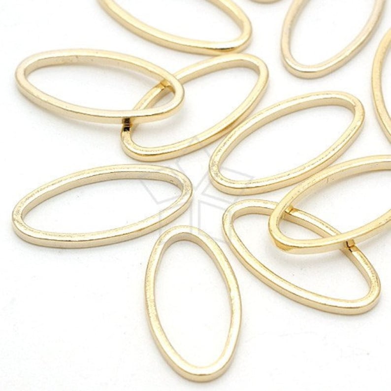 AC-137-GD / 10 Pcs Oval Ring Link Connector Jewelry - Etsy