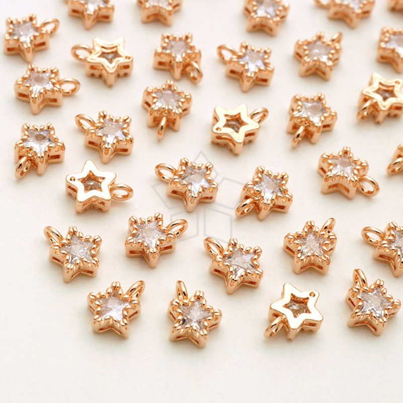 Miniature Rose Gold Star - Etsy UK