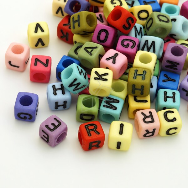 Plastic Letter Charm - Etsy
