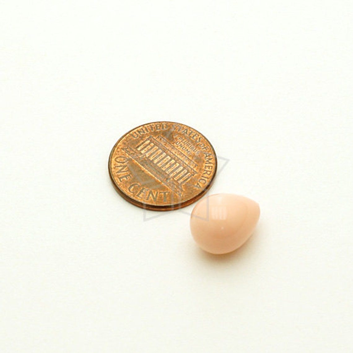 PL-034-PK / 2 Pcs Light Pink Tear Drop Shell Pearl Milky - Etsy