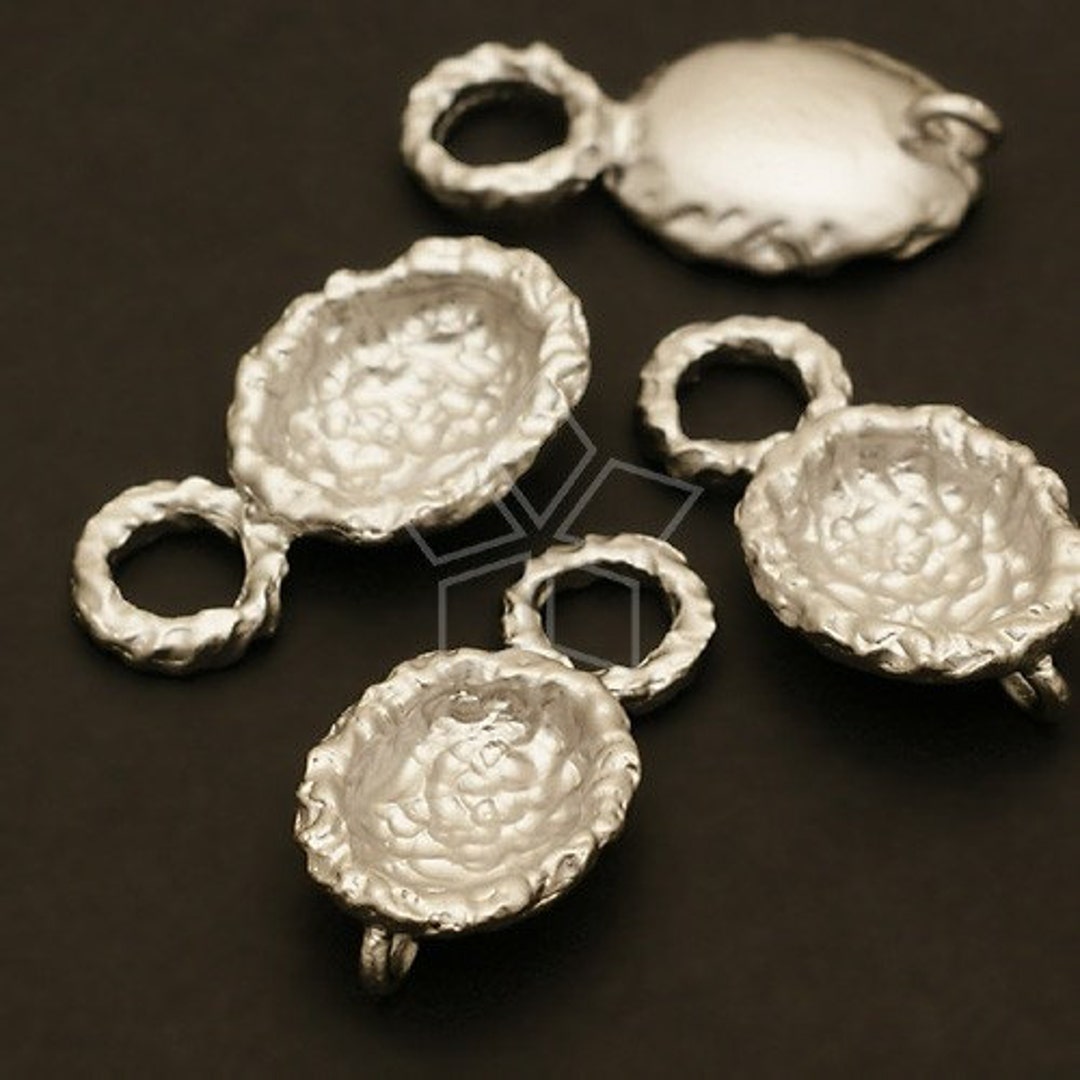 AC-093-MS / 2 Pcs - Spoon Motif Connector, Cutlery Food Jewelry Charm ...