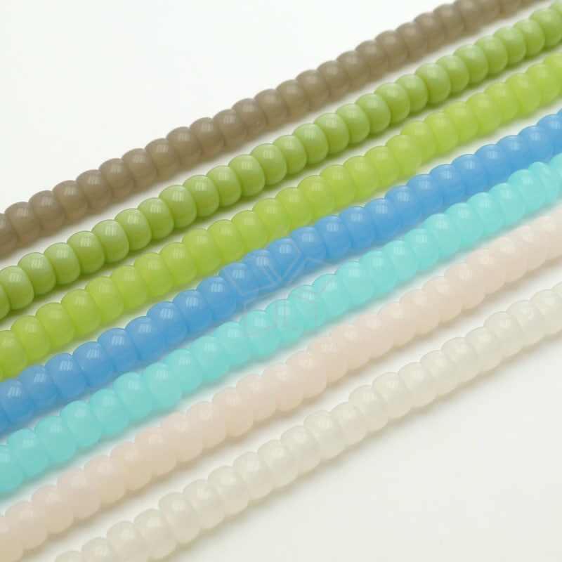 6mm Milky Glass Beads - Etsy UK