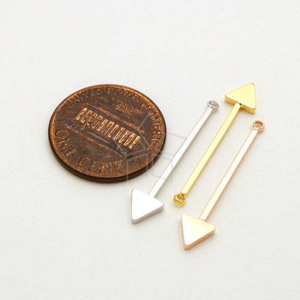 PD-2783-GD / 2 Pcs Triangle Clock Pendulum Stick Bar Pendant | Etsy