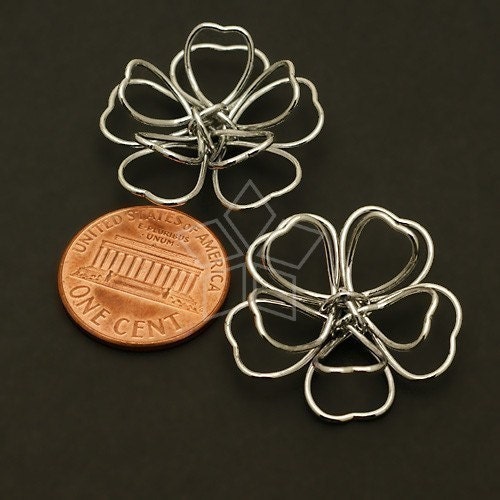 AC-320-OR / 4 Pcs Flower Frame Connector Wire Flower | Etsy