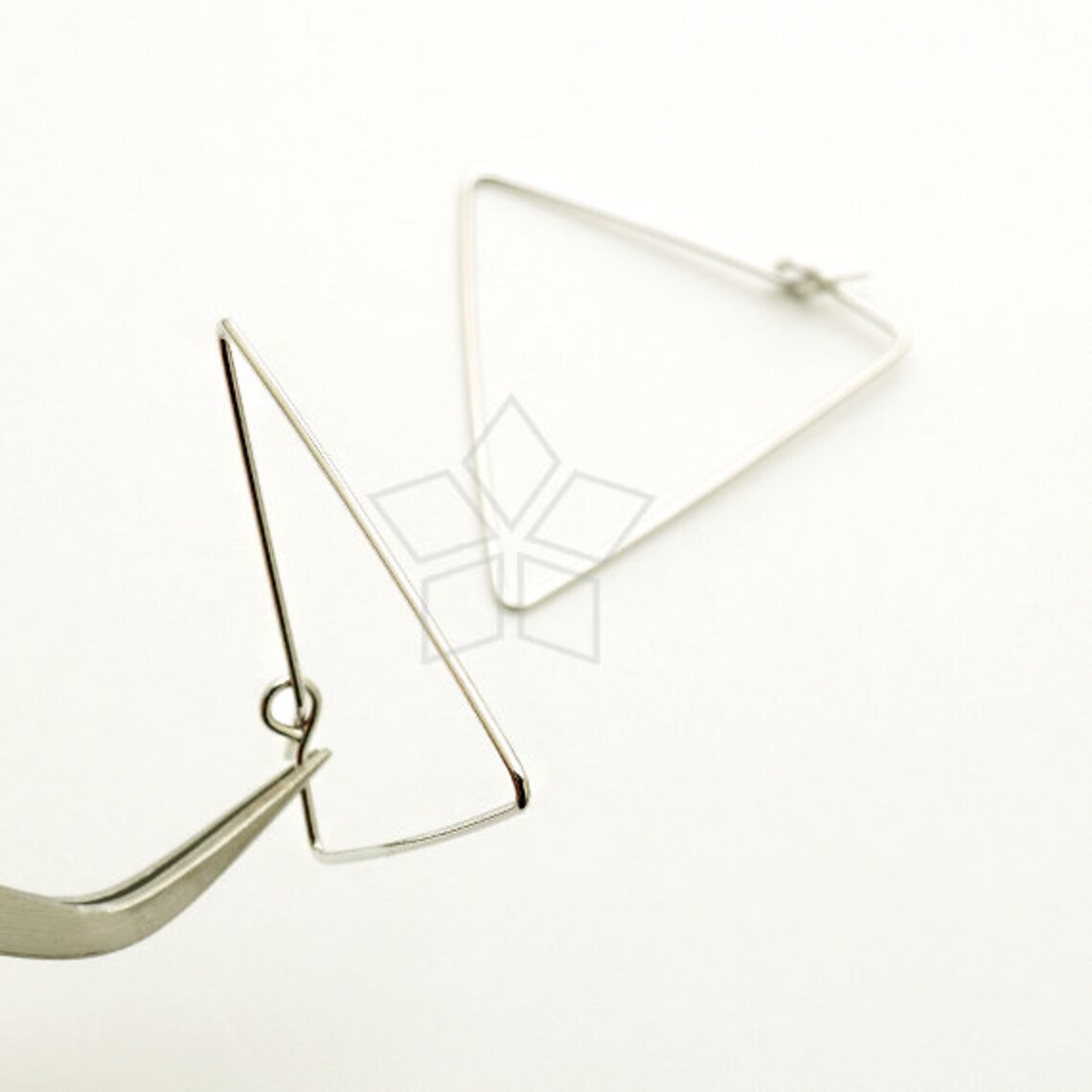 EA-191-OR / 4 Pcs Triangle Wire Earrings Triangle Hoop | Etsy
