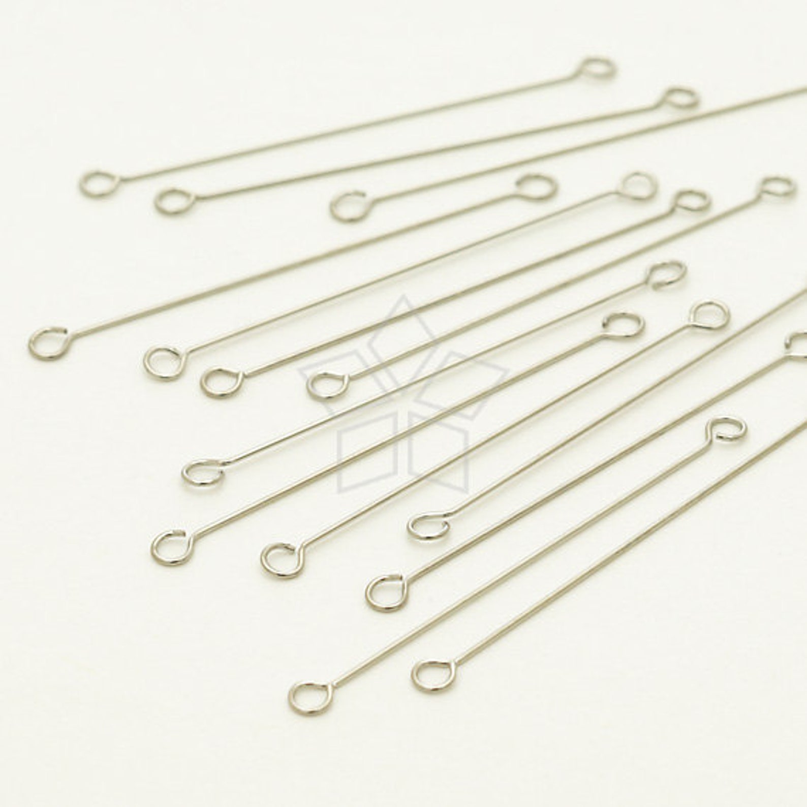 Fd 107 Or 30 Pcs 0 3mm Very Thin Double Sided Eye Pins Etsy