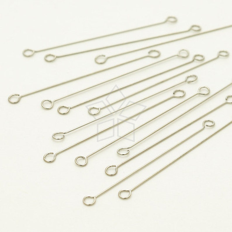 Fd 107 Or 30 Pcs 0 3mm Very Thin Double Sided Eye Pins Etsy
