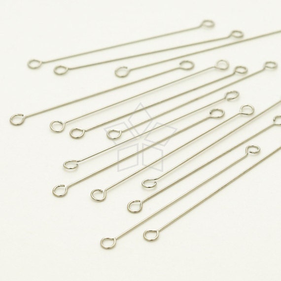 Fd 107 Or 30 Pcs 0 3mm Very Thin Double Sided Eye Pins Etsy