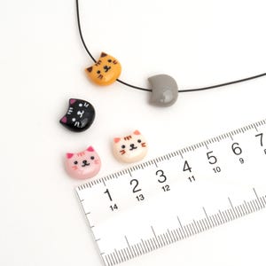 HP99 / 2 Pcs - High Quality Color Resin Cat Head Beads, Cute Kawaii ...