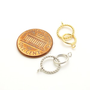 PD-1534-OP / 2 Pcs - Double Ring Links, Double Loop Connector ...