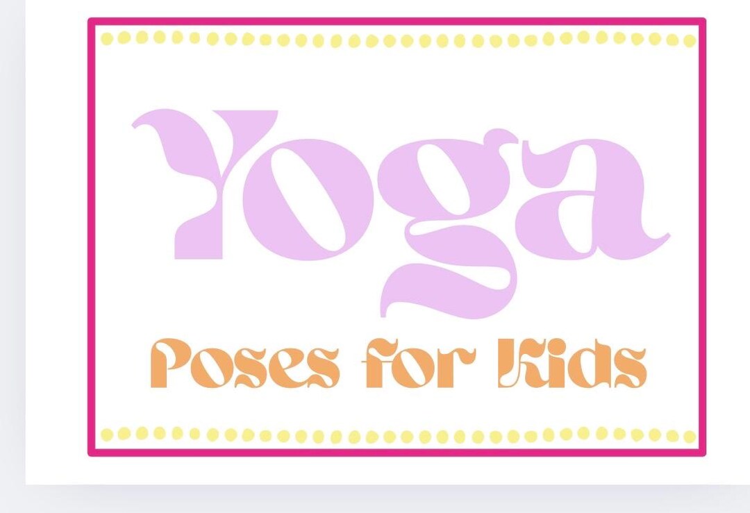 Yoga Pose Cards for Kids: Gross Motor Skills and Calming Regulation ...
