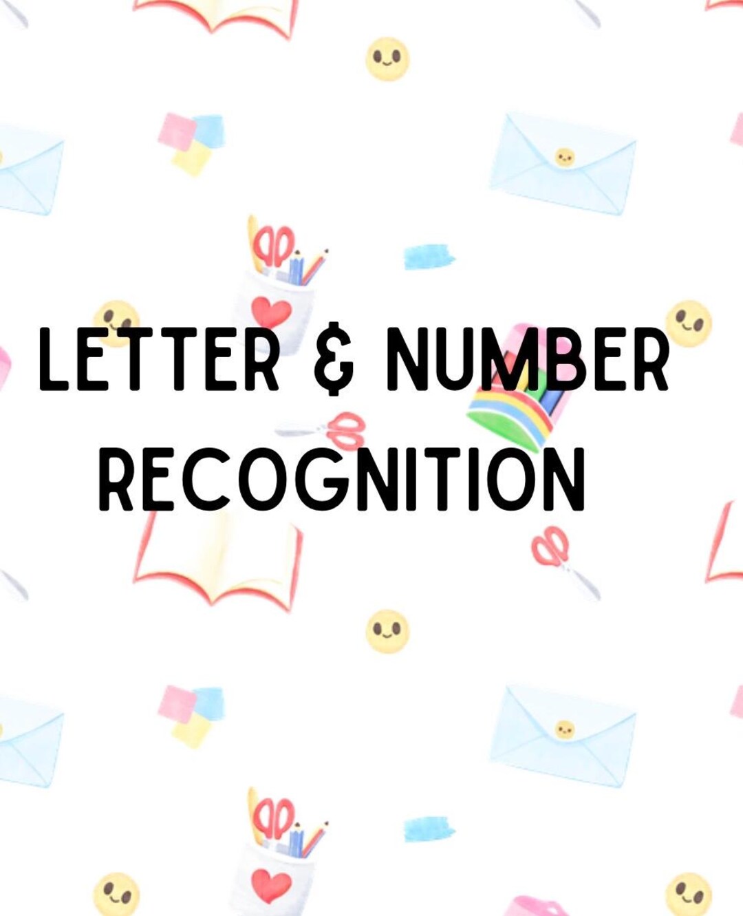 Letter & Number Recognition Cards: OT Intervention, Visual Motor Skills ...