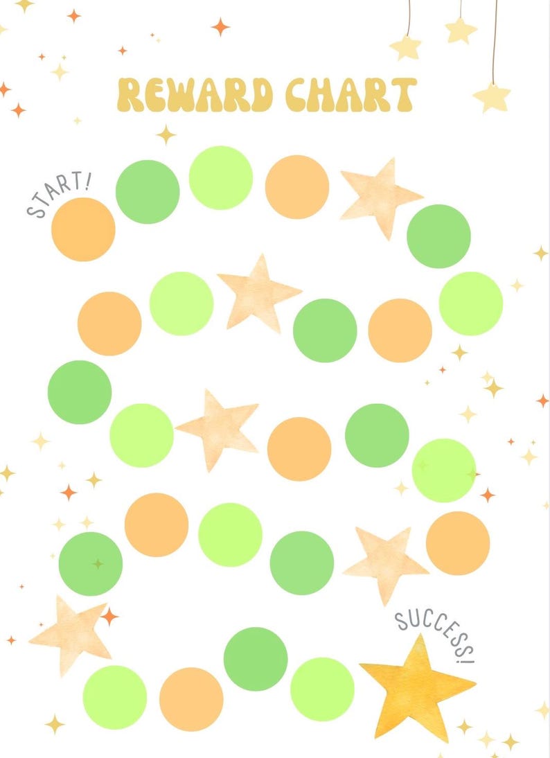 Colorful Kids Reward Charts: School, Sleep and Potty Training Visual ...