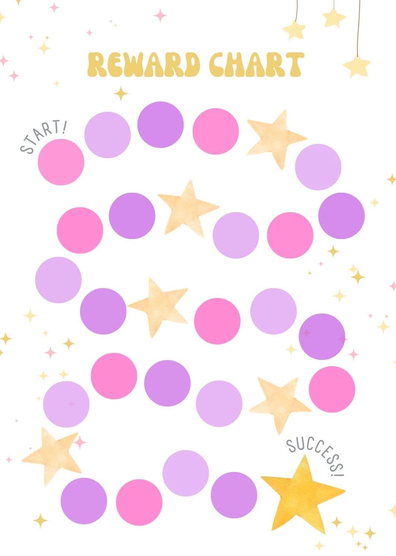 Colorful Kids Reward Charts: School, Sleep and Potty Training Visual ...