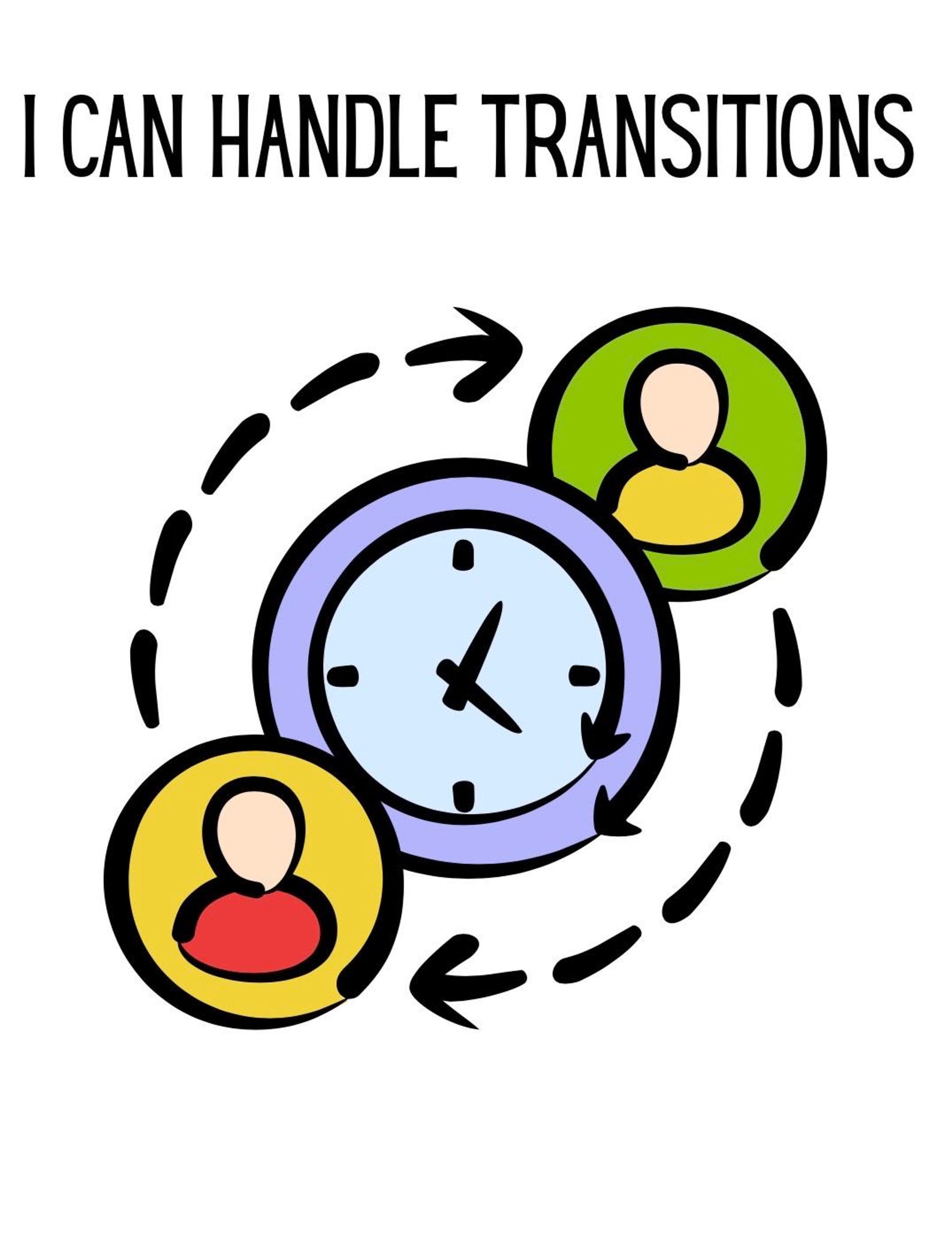 Transitions Social Story: Illustrated Guide for Children and Handouts ...