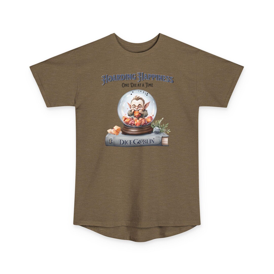 Hoarding Happiness Goblin Tshirt, Oversized Tall Mens Tee, Dragons ...