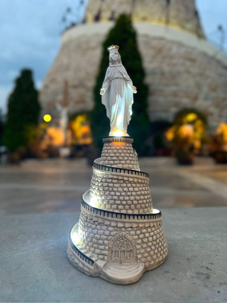 The Shrine of Our Lady of Lebanon Harissa Statue | Virgin Mary Statue ...