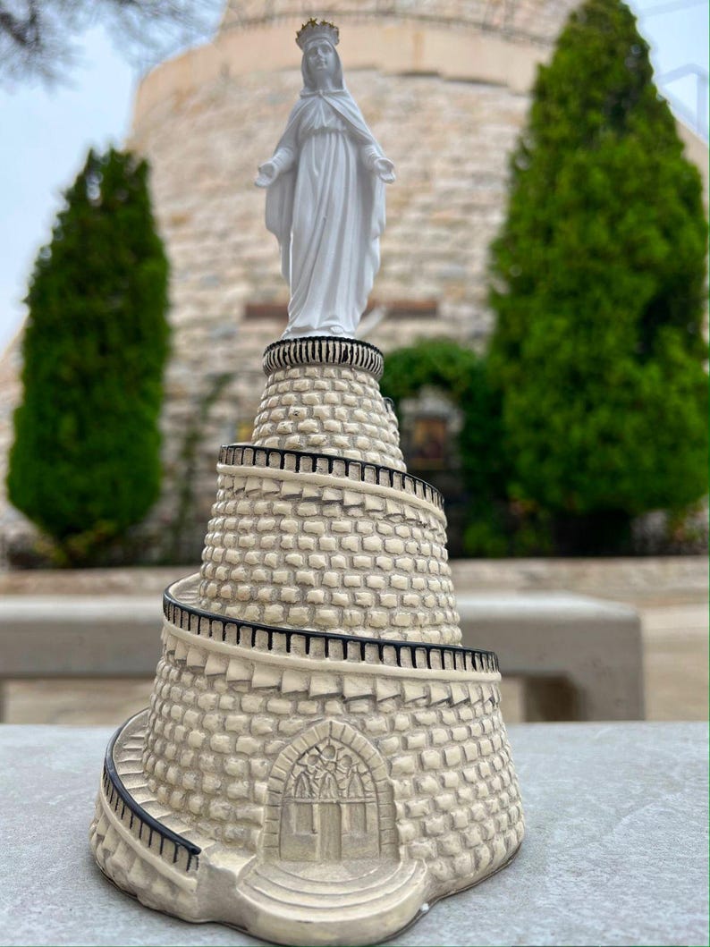 The Shrine of Our Lady of Lebanon Harissa Statue | Virgin Mary Statue ...