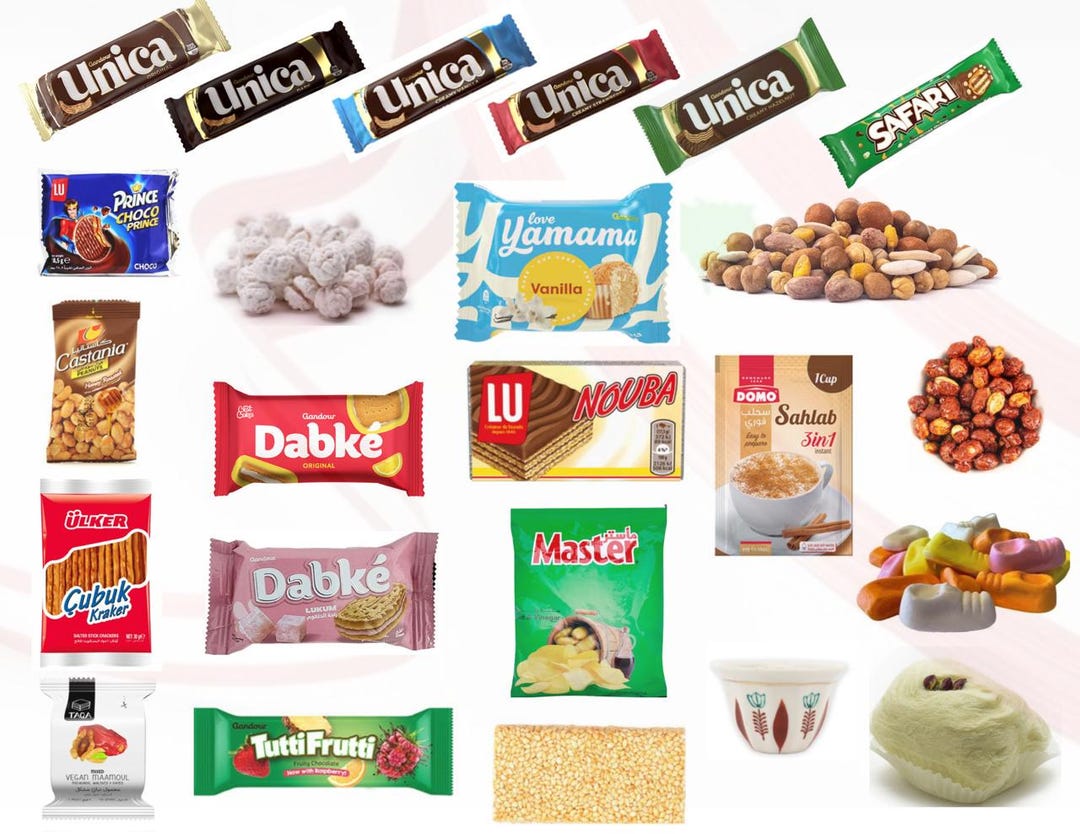 Lebanese Treat Box | Famous Childhood Lebanese Snacks | Unica | Gandour ...