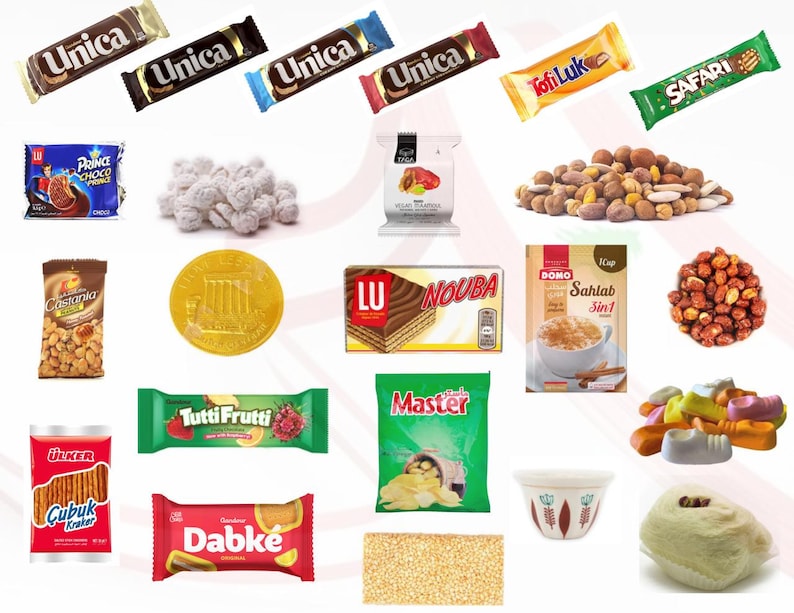 Lebanese Treat Box | Famous Childhood Lebanese Snacks | Unica | Gandour ...