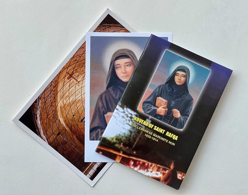 Spiritual Set of Saint Rafqa From Lebanon | Novena Booklet of Saint ...