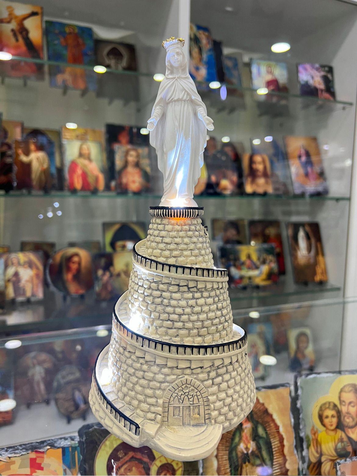 The Shrine of Our Lady of Lebanon Harissa Statue | Virgin Mary Statue ...
