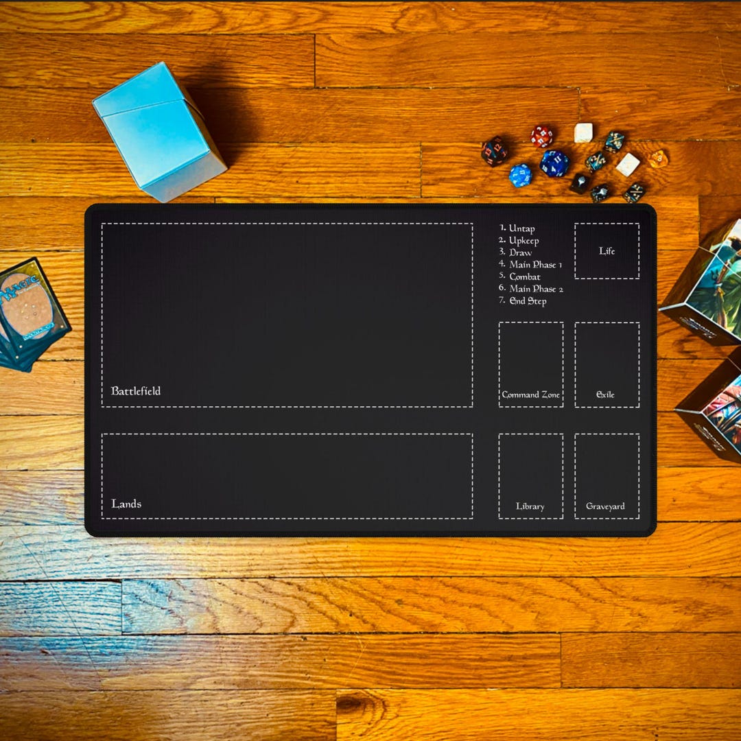 Play Zones Gaming Playmat, MTG Commander Table Mat, Magic: the ...