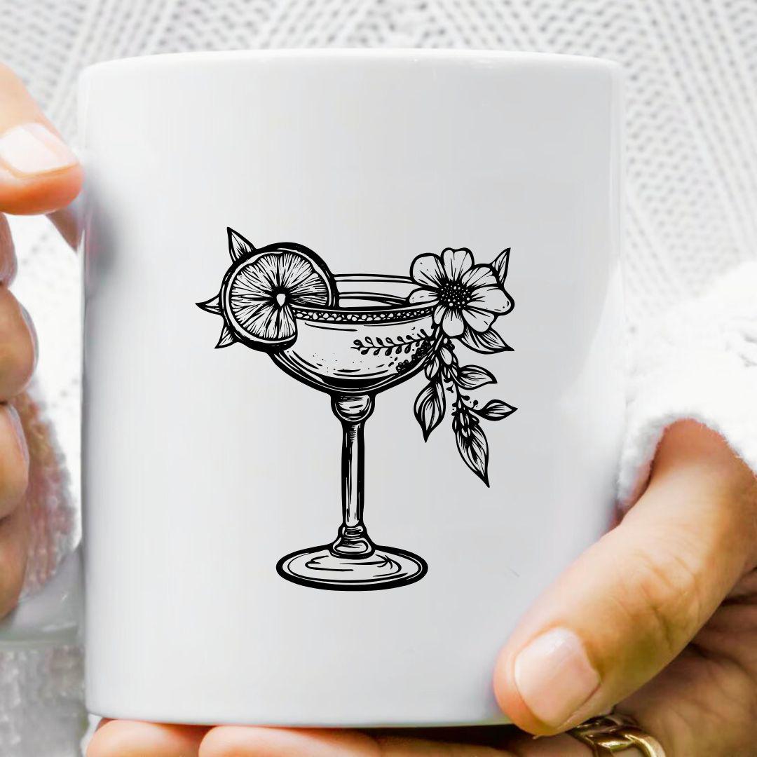 Cocktail Drink Clipart Bundle SVG PNG JPG Dxf, Tropical Bar Glass Clip ...