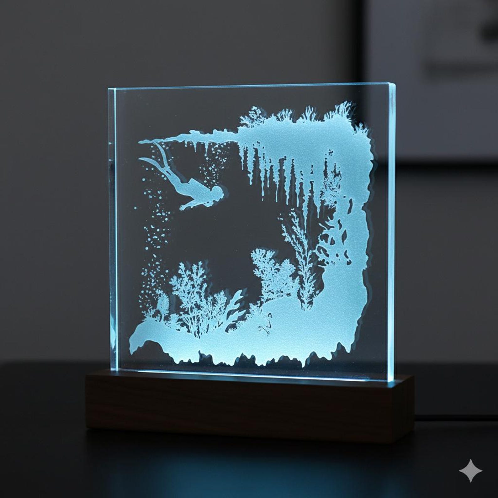 Scuba Diver Laser Engraving Bundle | Ocean Diving Silhouette ...