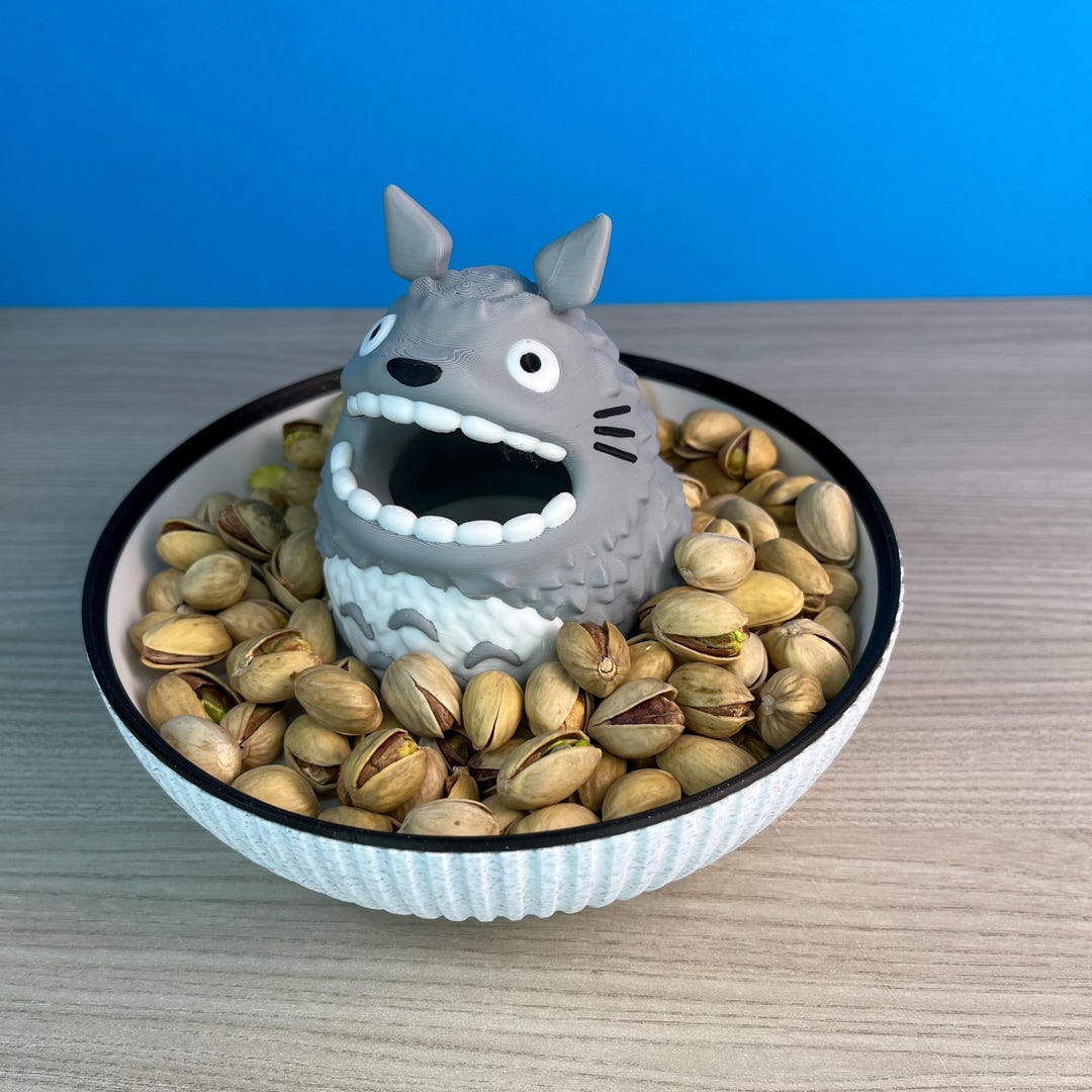 Totoro-themed 3D Printed Snack Tray | Pistachio Shell & Wrapper Holder ...