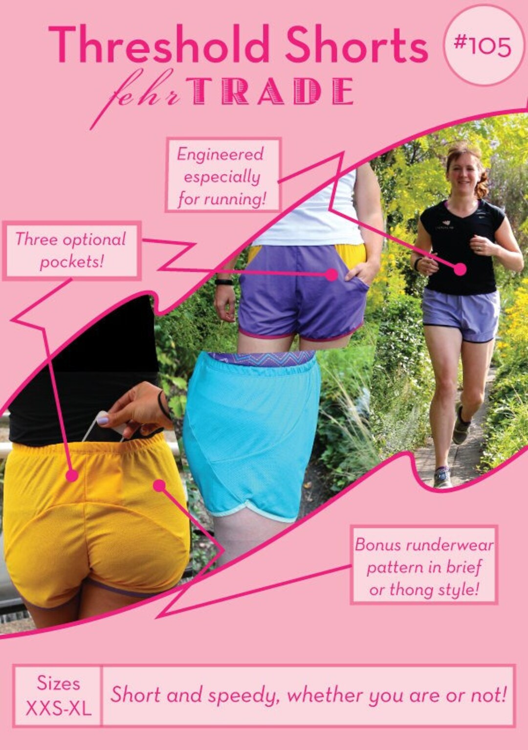 Threshold Shorts PDF Sewing Pattern for Running and Exercise - Etsy